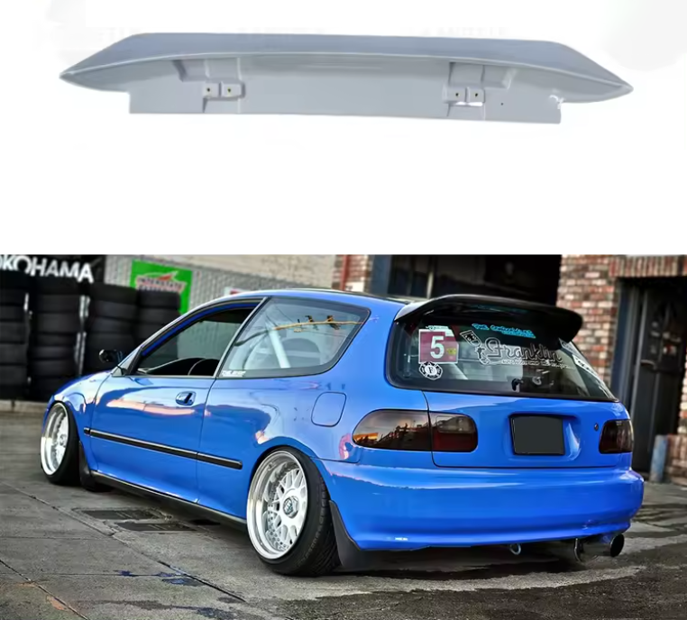 Honda Civic EG Duckbill Ducktail Style Rear Wing / Spoiler (Plastic ...