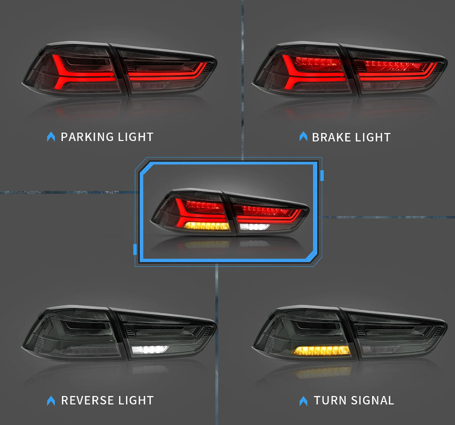 Mitsubishi Lancer Evo X / 10 / Lancer / Ralliart LED Tail Lights ...