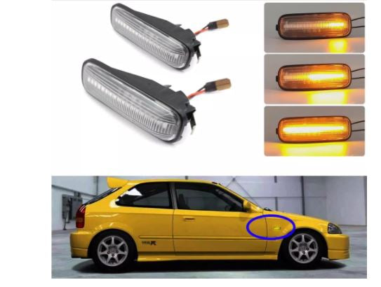 Honda Civic / CRV Sequential / Flowing LED Side Indicators / Turn Sign ...