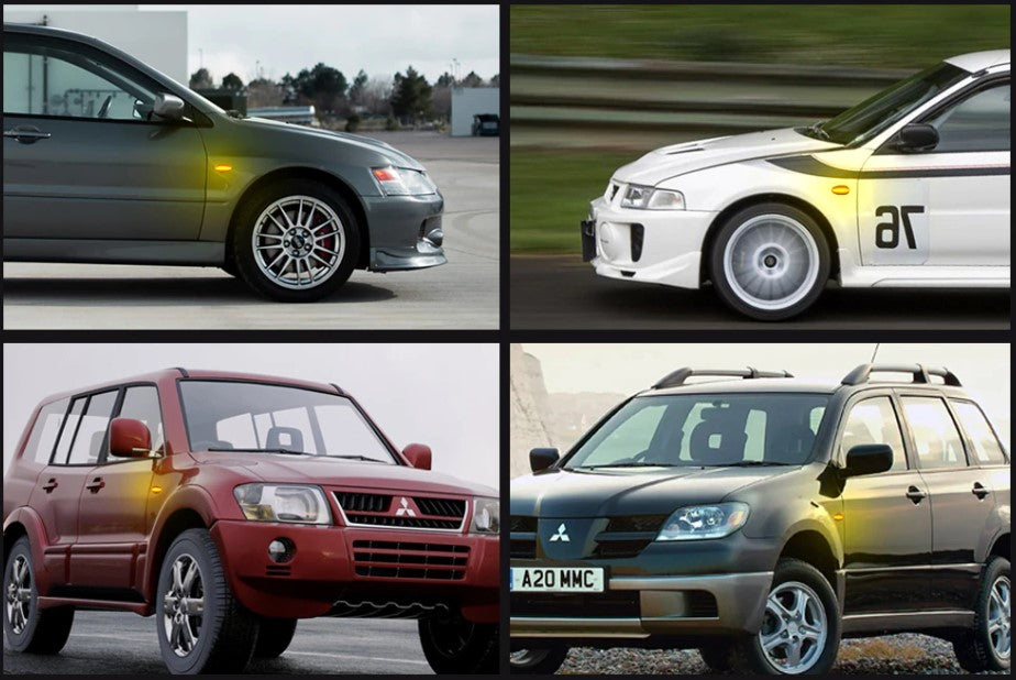 Mitsubishi Lancer Evo 5 - 9 LED Sequential Side Indicators (CT9A etc ...