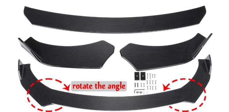 Universal Front Splitter Kit - 3 Piece (Adjustable) – Boosted Kiwi