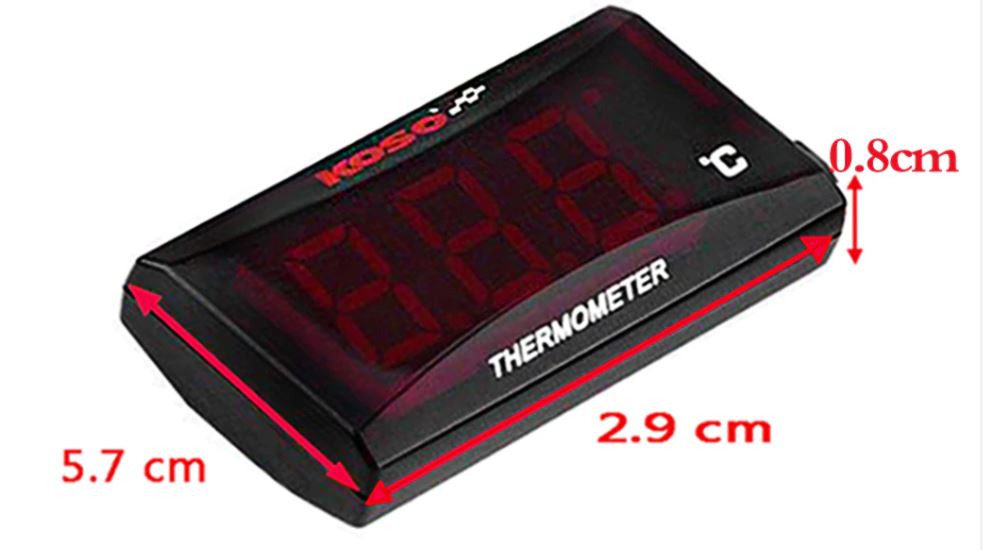 Digital Water Temp Gauge / Display - Multiple Colours – Boosted Kiwi